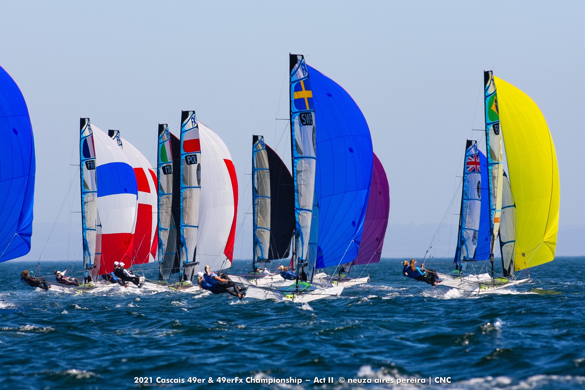 The 49erFx are back in Cascais for a Final Olympic Warm Up ...