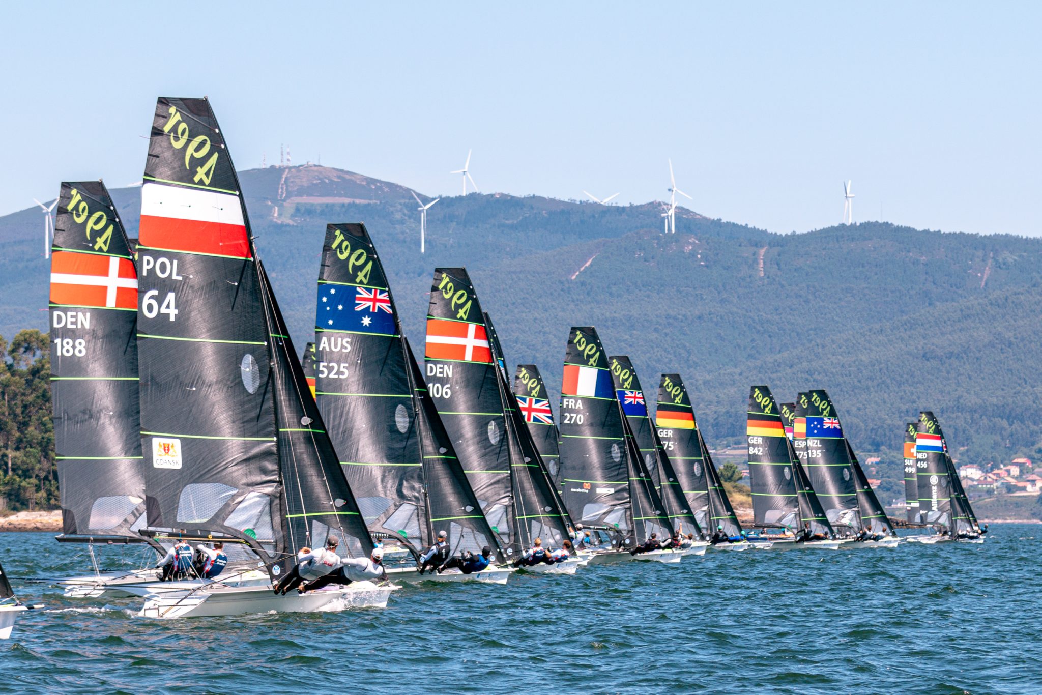 Locals lead in the 49er FX Junior World Championships in Vilagarcía ...